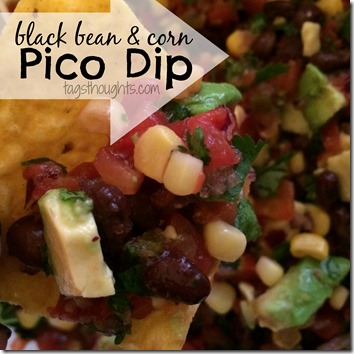 Black Bean & Corn Pico Dip
