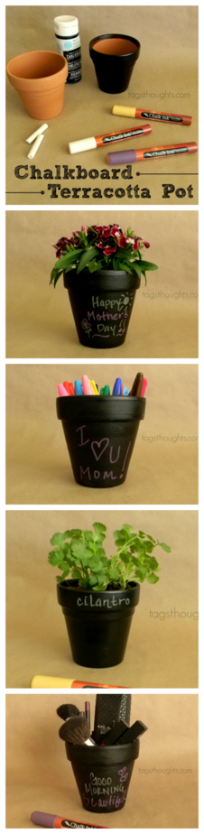 Chalkboard Terracotta Pot