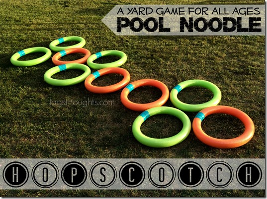 Pool Noodle Hopscotch | TagsThoughts