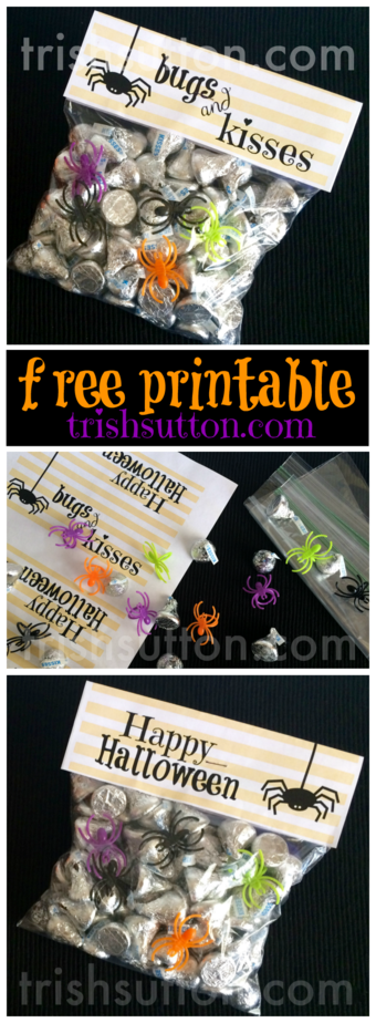 Bugs & Kisses Halloween Treat and Free Printable