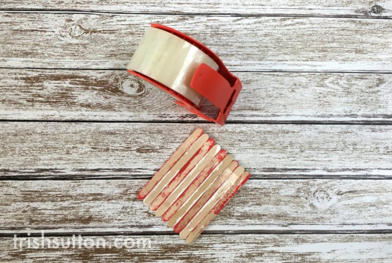 Patriotic Popsicle Stick American Flag - Trish Sutton