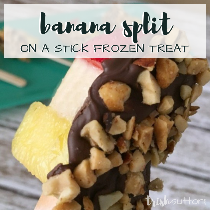 Frozen Summertime Treat | Banana Split on a Stick