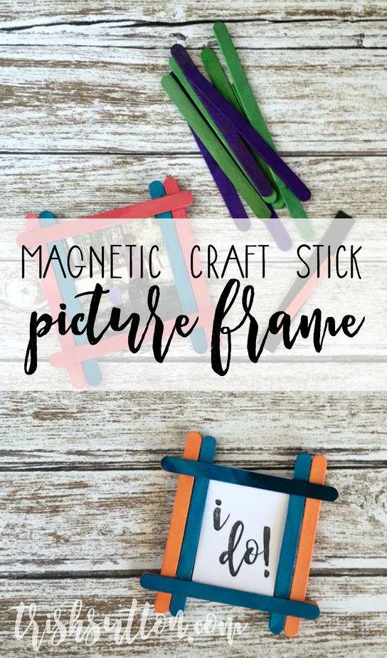 Beat The Heat: Magnetic Craft Stick Picture Frame