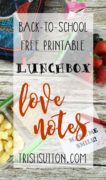 Back-To-School Lunchbox Love Notes {Free Printable}
