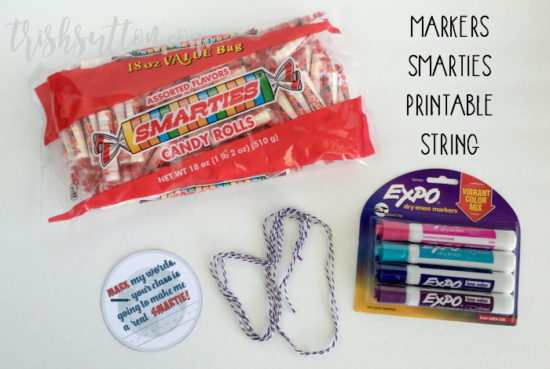 Back To School Teacher Gift; Mark My Words Printable