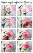 Tissue Paper Carnation Flowers; Make Her Mother's Day