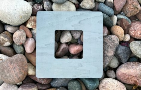 DIY Rock Frame; You Rock Father's Day Gift and Printable