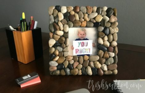 DIY Rock Frame; You Rock Father's Day Gift and Printable