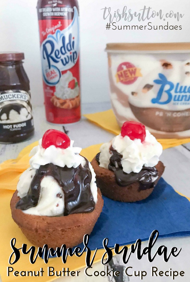 Summer Sundae Peanut Butter Cookie Cup Recipe