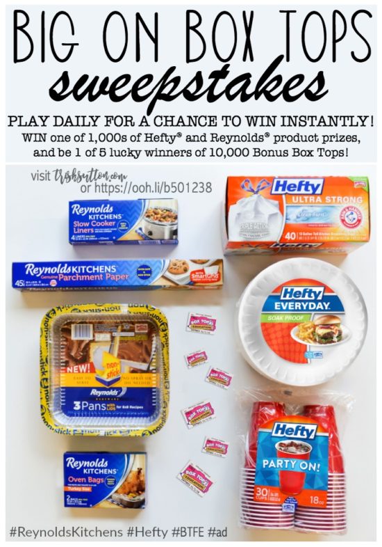 Helping Hand Sweepstakes Box Tops for Education