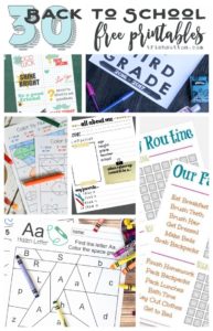 30 Back to School Free Printables | Worksheets, Activities Checklists
