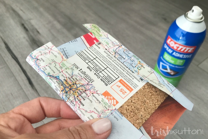 DIY Map Coasters Vacation Souvenirs {Handmade Gifts}