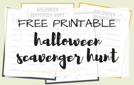 Halloween Scavenger Hunt Free Printable TrishSutton.com