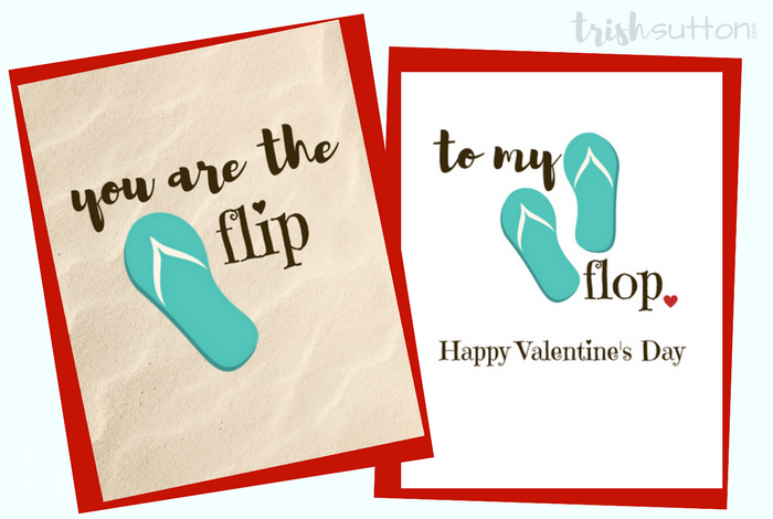 Flip Flop Greeting Cards | Three Free Printables to Show Love