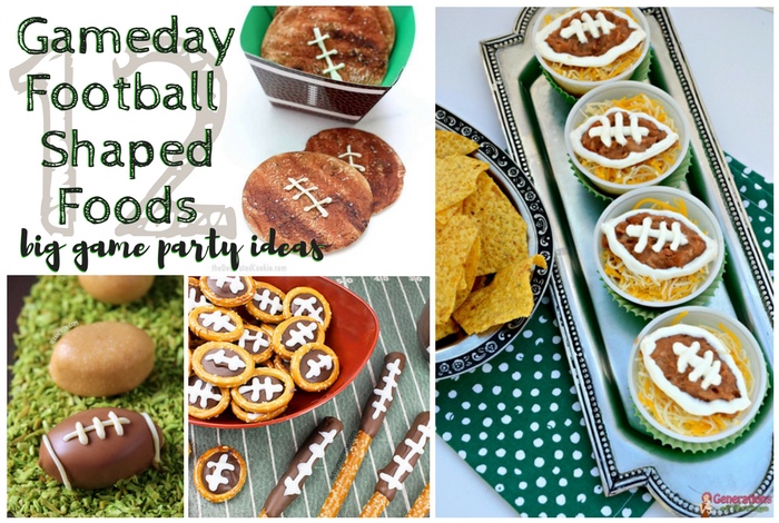 Gameday Football Shaped Foods | Big Game Party Ideas