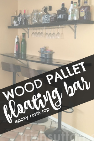 DIY Wood Pallet Floating Bar - Trish Sutton