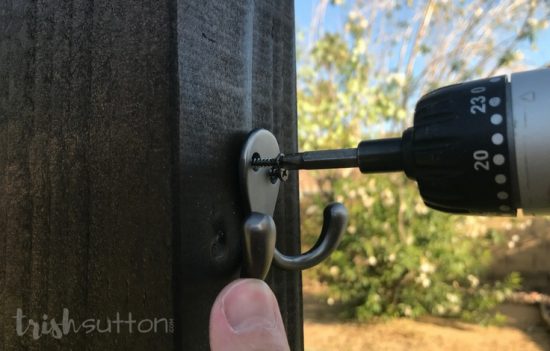 DIY Outdoor Pool Towel Dry Rack | Beach Towel Holder TrishSutton.com