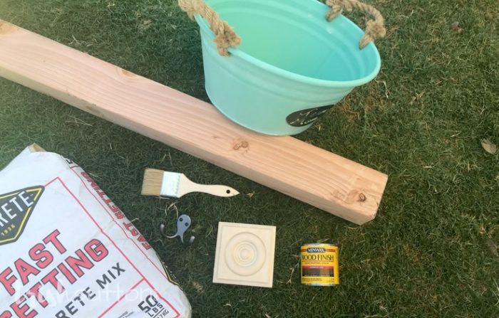 DIY Outdoor Pool Towel Dry Rack | Beach Towel Holder TrishSutton.com