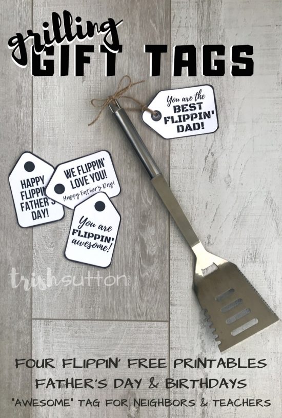 Grilling Gift Tags | Four Flippin Free Printables for Father's Day