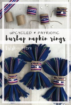 Burlap Napkin Rings | DIY Upcycled Paper Rolls Tutorial
