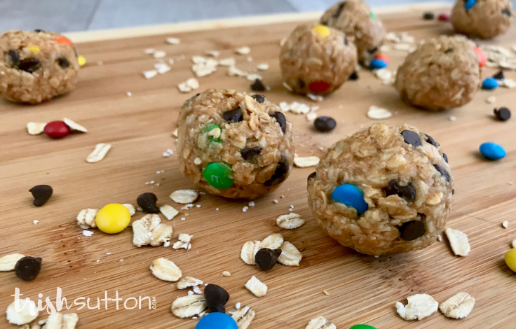 Monster Cookie Energy Bites Easy No Bake Recipe