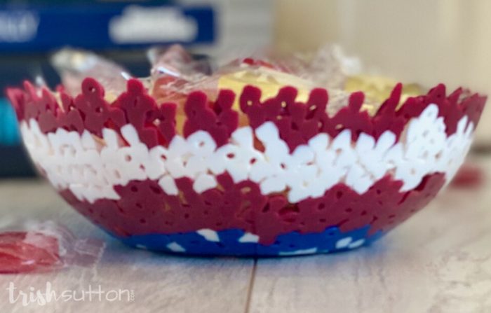 DIY Bead Bowl Kids Craft Activity Using Perler Beads