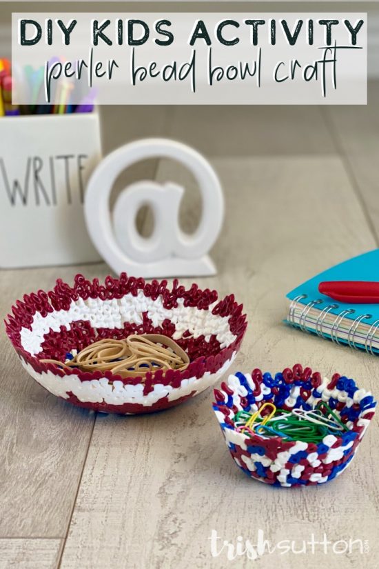 DIY Bead Bowl Kids Craft Activity Using Perler Beads