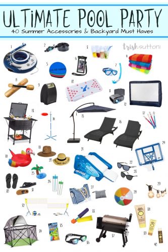 Ultimate Pool Party List | Summer Backyard Must Haves