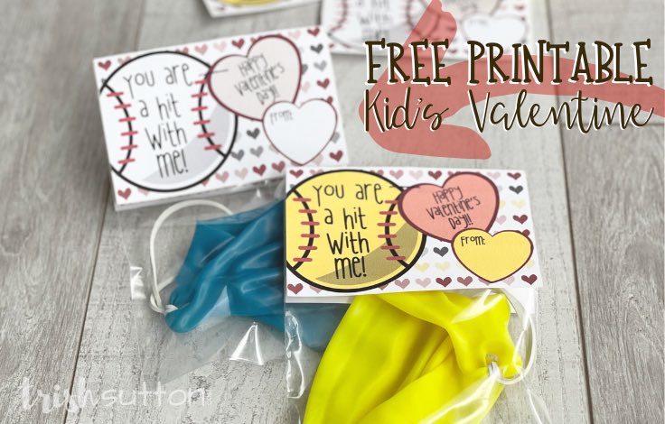 Kids Valentine You Are a Hit With Me Free Printable