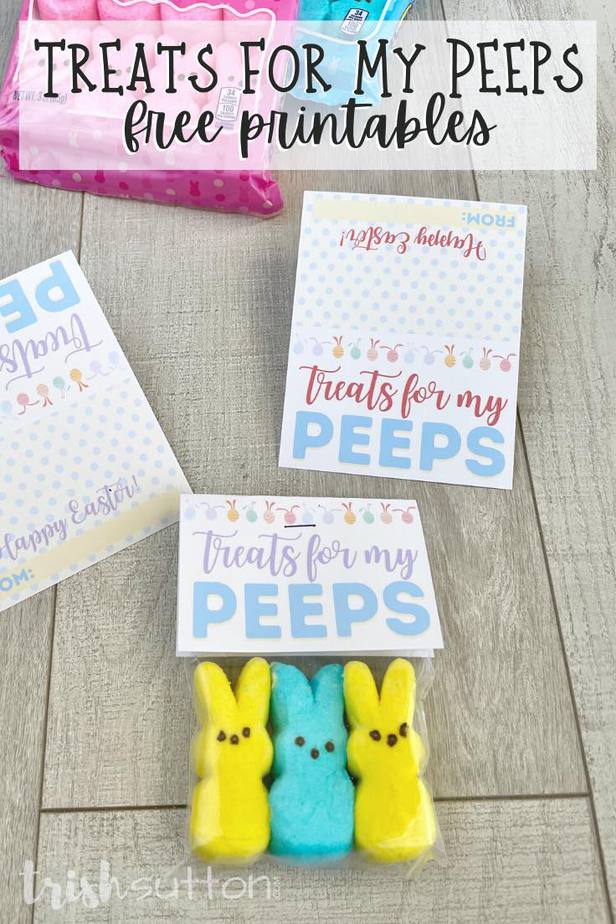 Treats for My Peeps Free Printables | Sweet Easter Gift