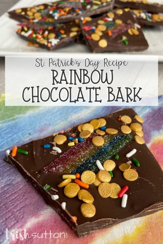 Rainbow Chocolate Bark | St. Patrick's Day Recipe